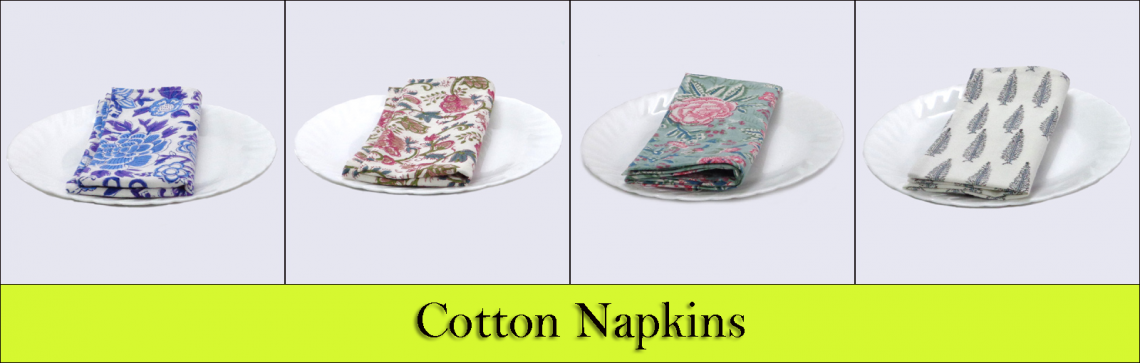 COTTON NAPKINS 45 x 45 cms